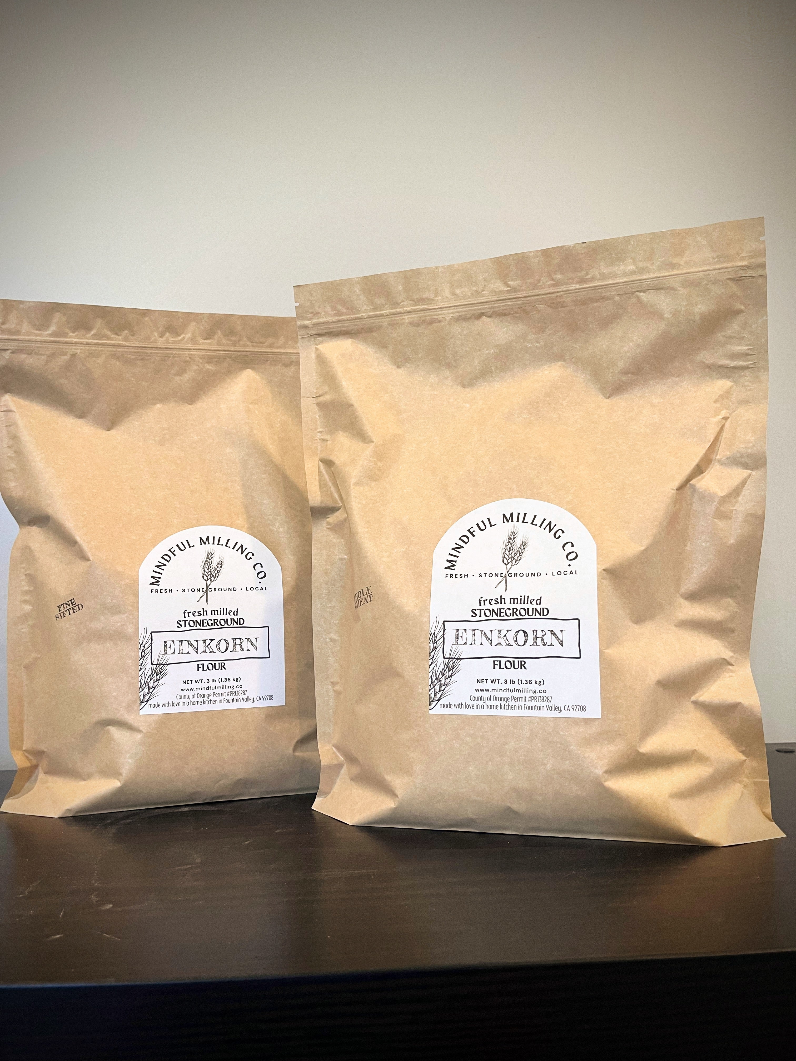 3 lb. Flour Bags – Mindful Milling Co.